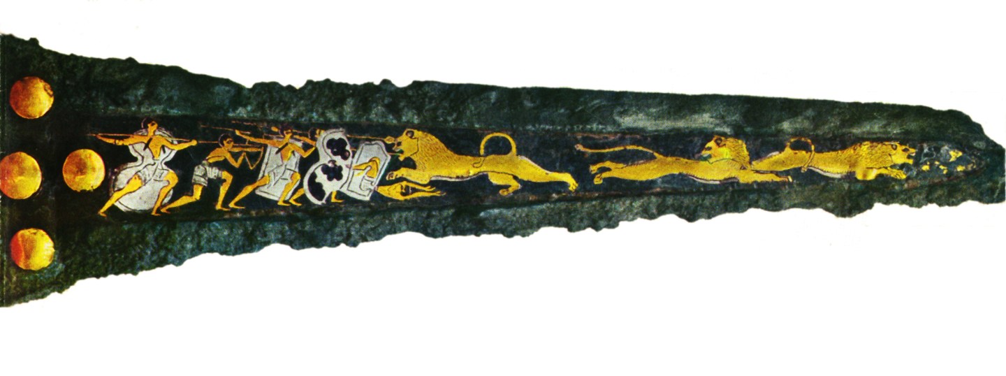 Bronze Dagger from Mycenae – THE SHIELD OF ACHILLES