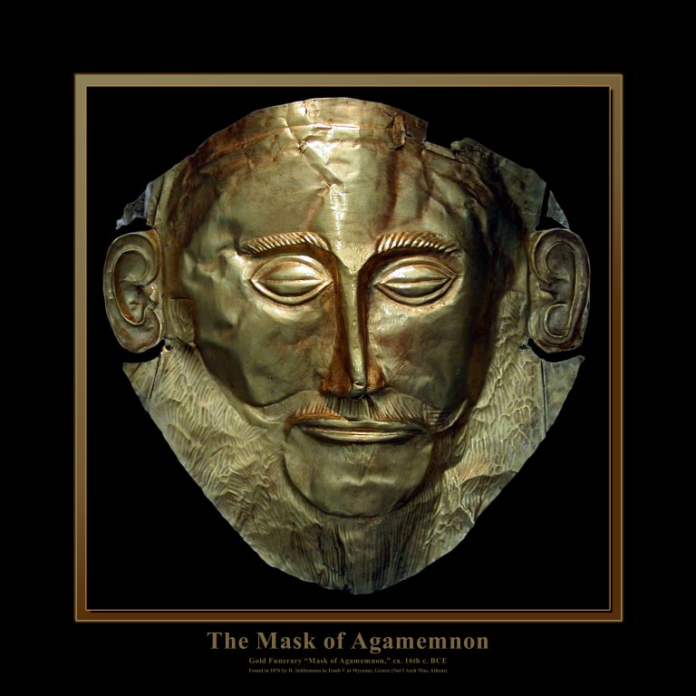Schliemann’s “Mask of Agamemnon” – THE SHIELD OF ACHILLES