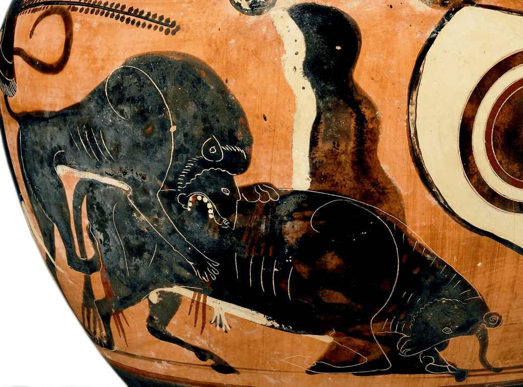 Two Youths Performing Acrobatics – THE SHIELD OF ACHILLES