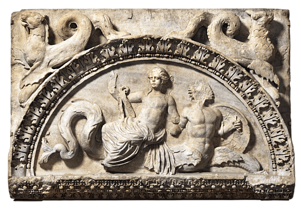 Thetis Riding a Triton Delivering Achilles’ Shield – THE SHIELD OF ACHILLES